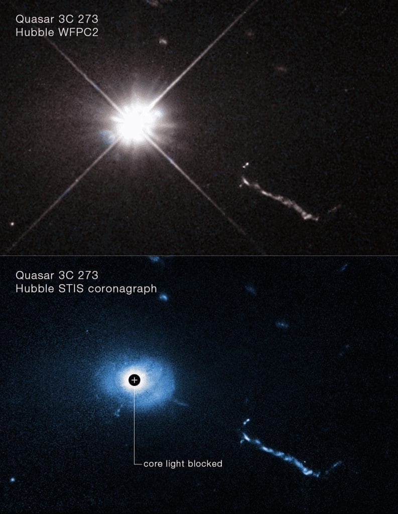 Hubble Captures Sharpest View Of Quasar's Monster Black Hole