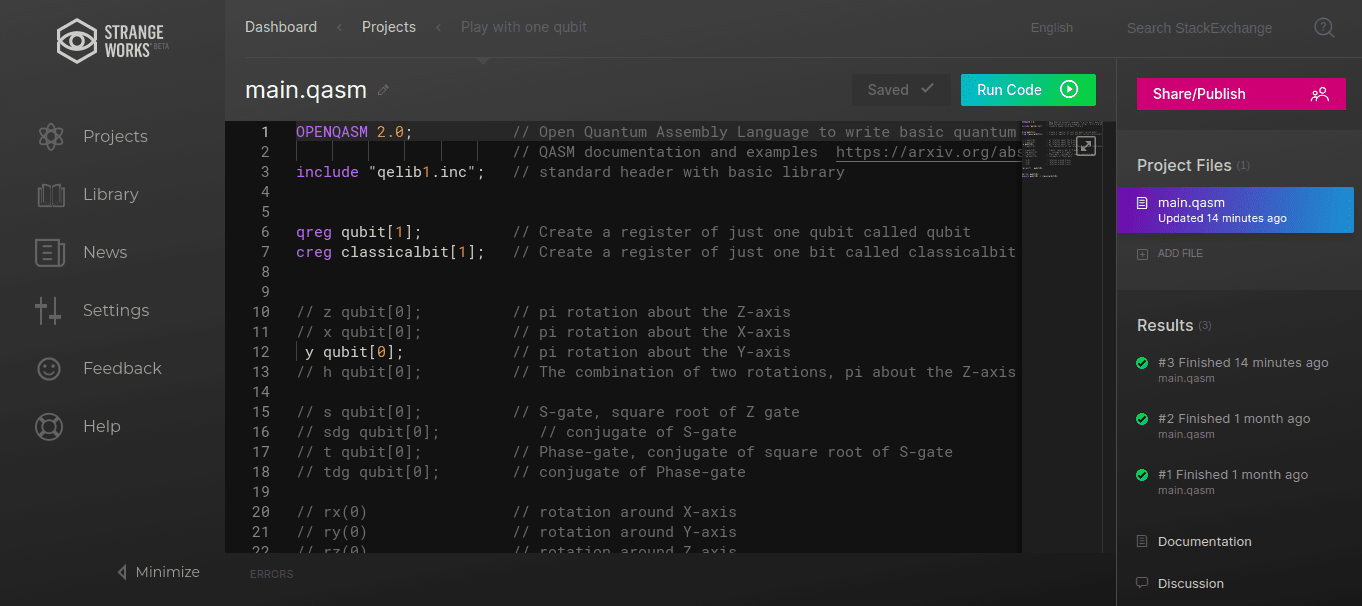 A First Look At Strangeworks Quantum Computing Platform