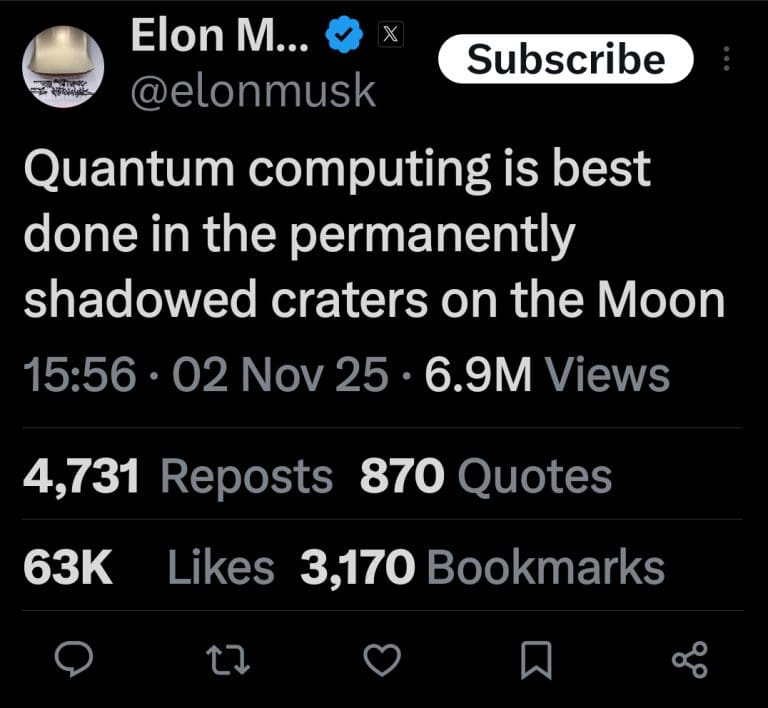Elon Musk On Quantum Computing