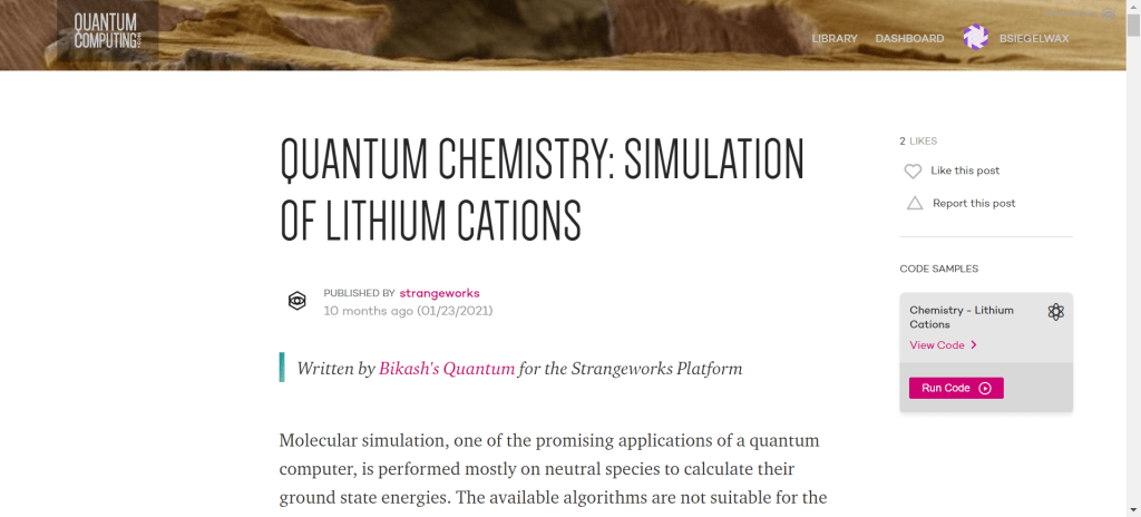 A Tour Of Strangeworks Quantum Computing Environment